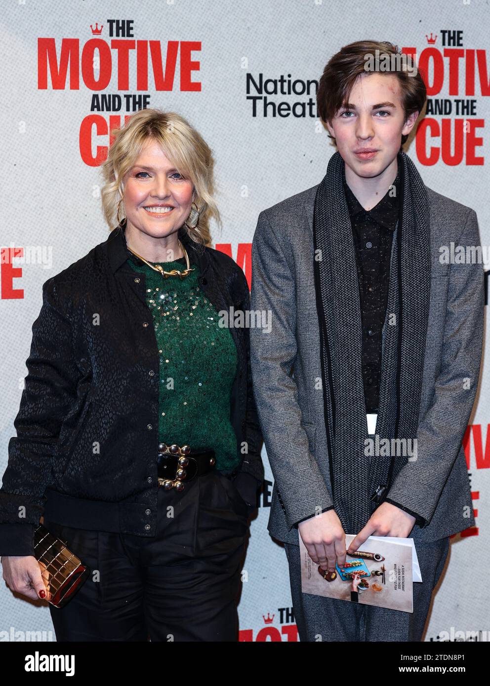 London, UK. 18th Dec, 2023. Ashley Jensen and Francis Jonathan Beesley ...