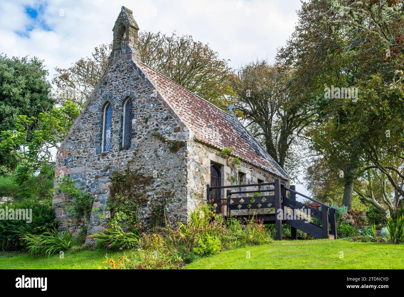 The Chapel in La Seigneurie Gardens, Sark, Bailiwick of Guernsey ...