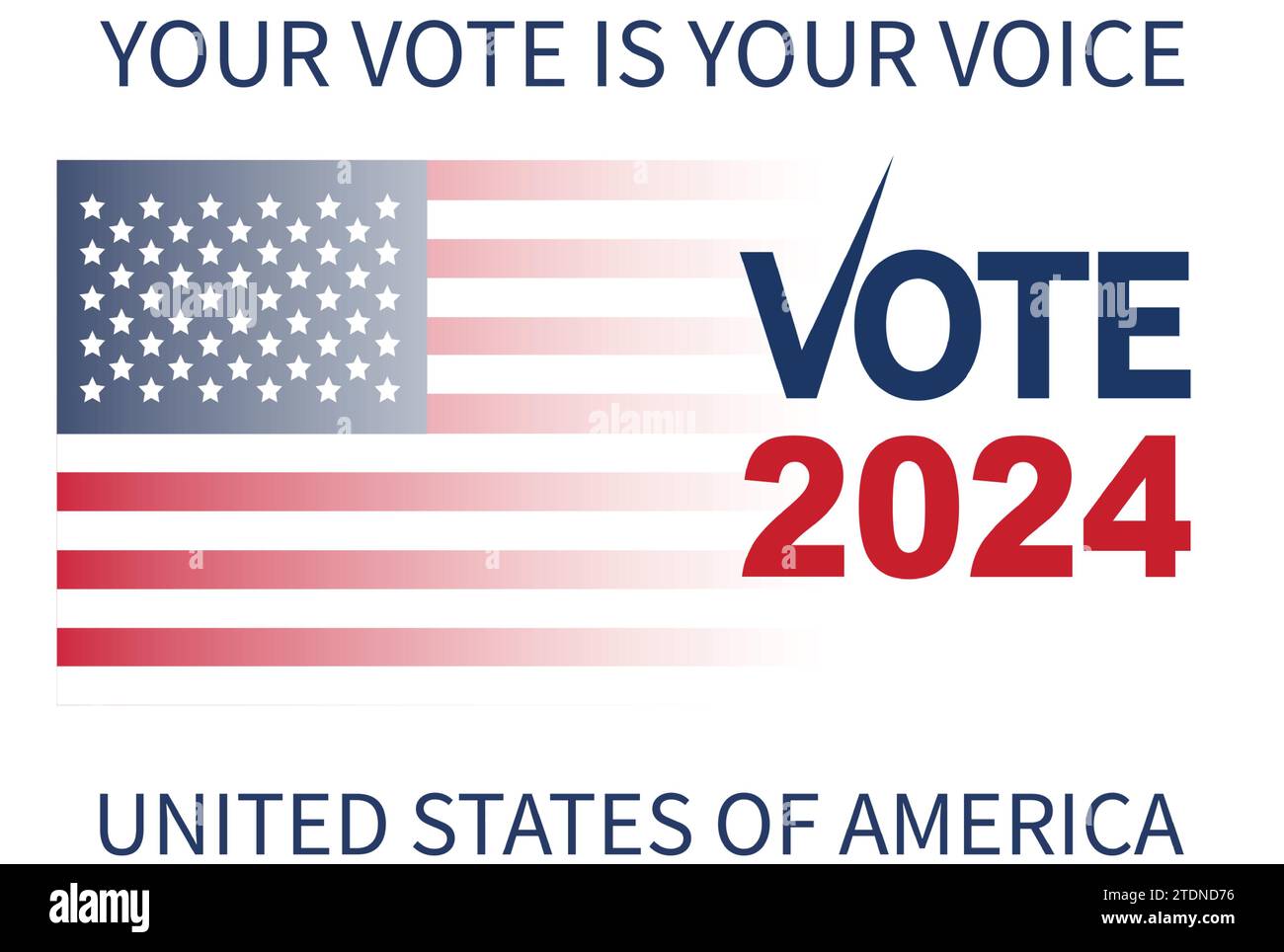 2024 Presidential election day in USA, november 5, card design. Vote ...