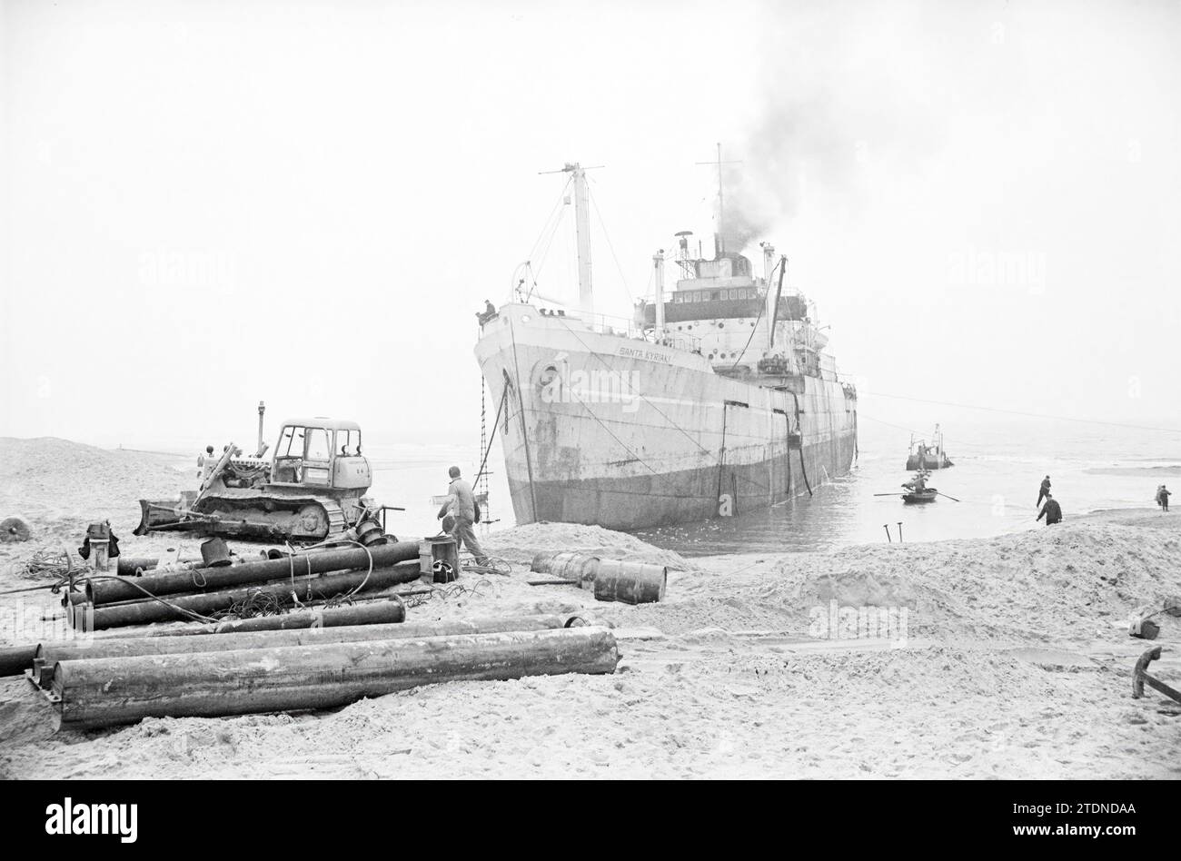 Ship Santa Kyriaki foundered during a westerly storm on November 24 ...