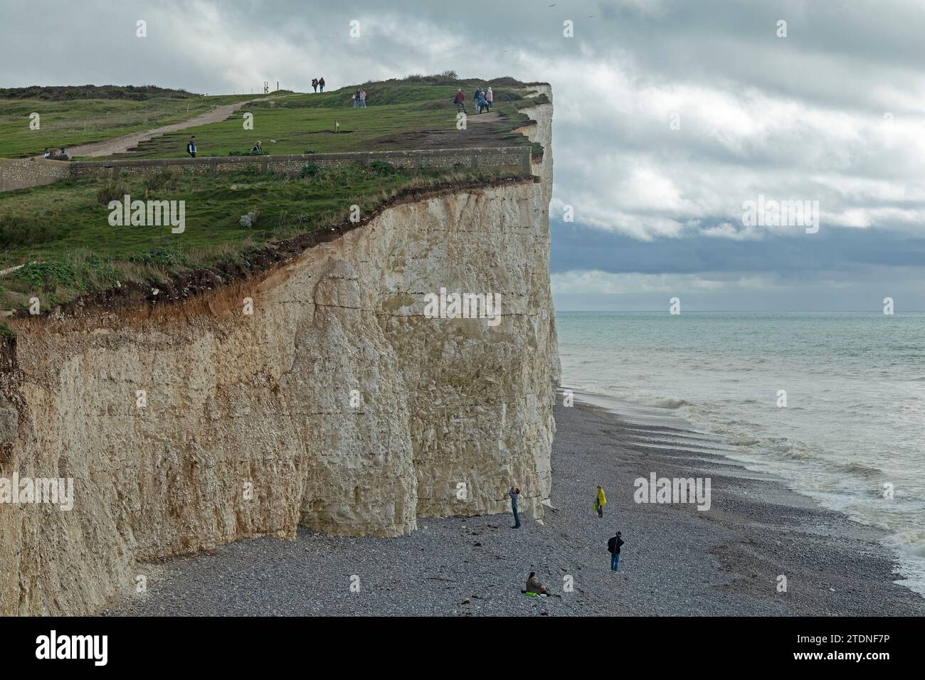 White cliffs, Seven Sisters, Birling Gap, East Sussex, England, Great ...