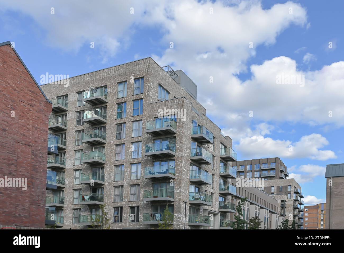New homes development in Newham, London Stock Photo - Alamy