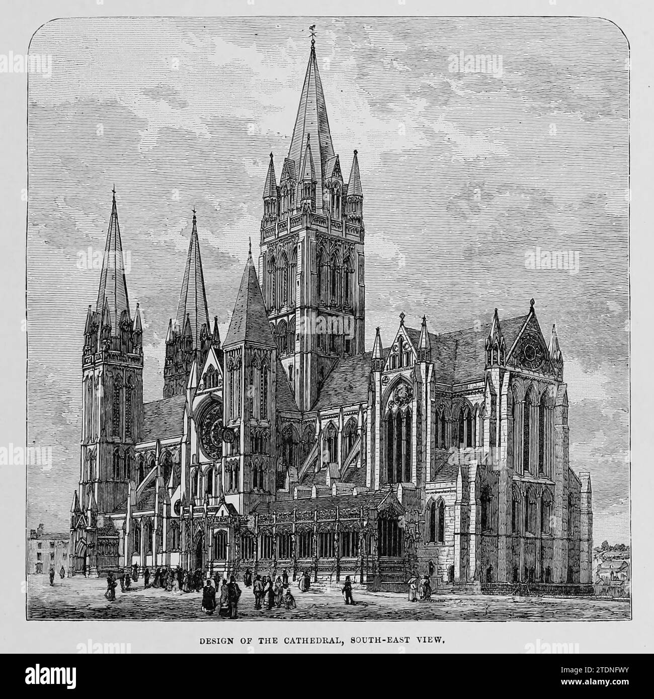 Design of the Cathedral from the book ' Cathedrals, abbeys and churches ...