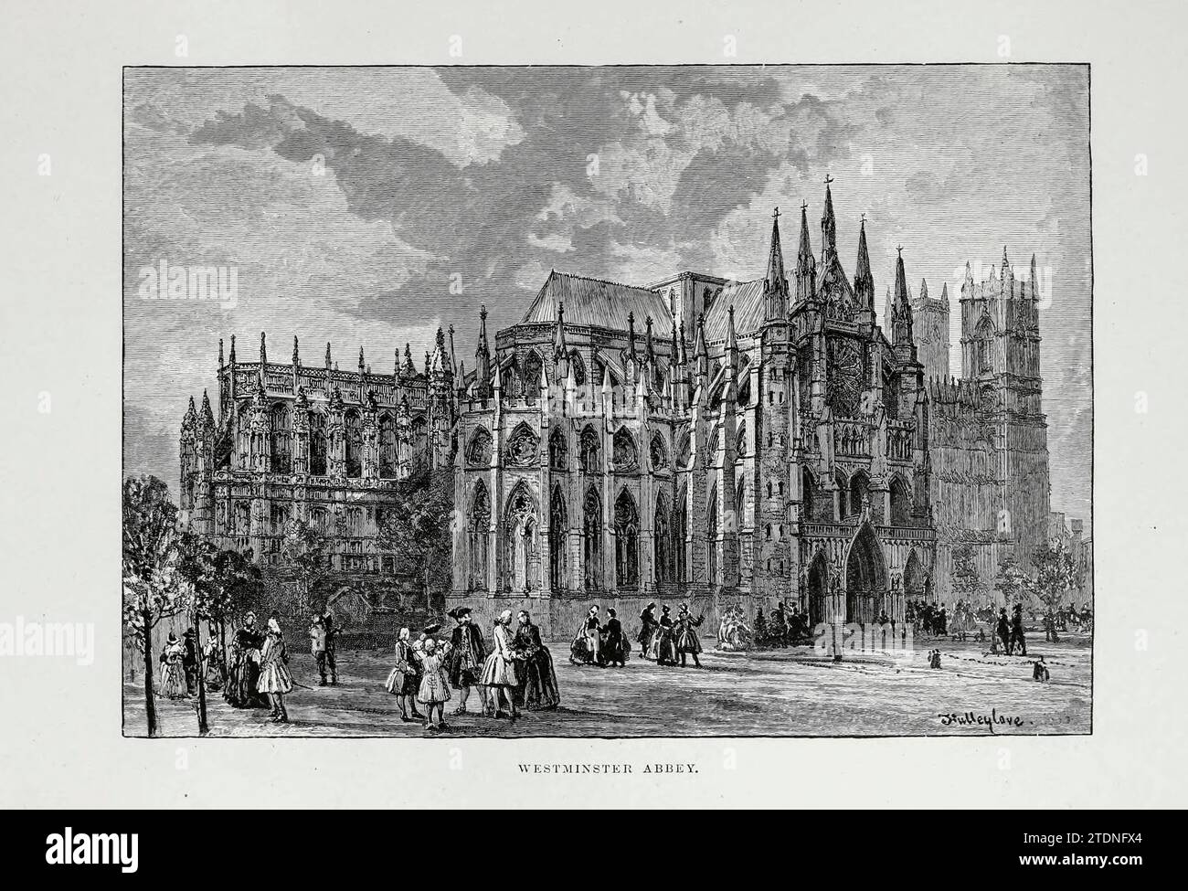 Westminster Abbey from the book ' Cathedrals, abbeys and churches of ...