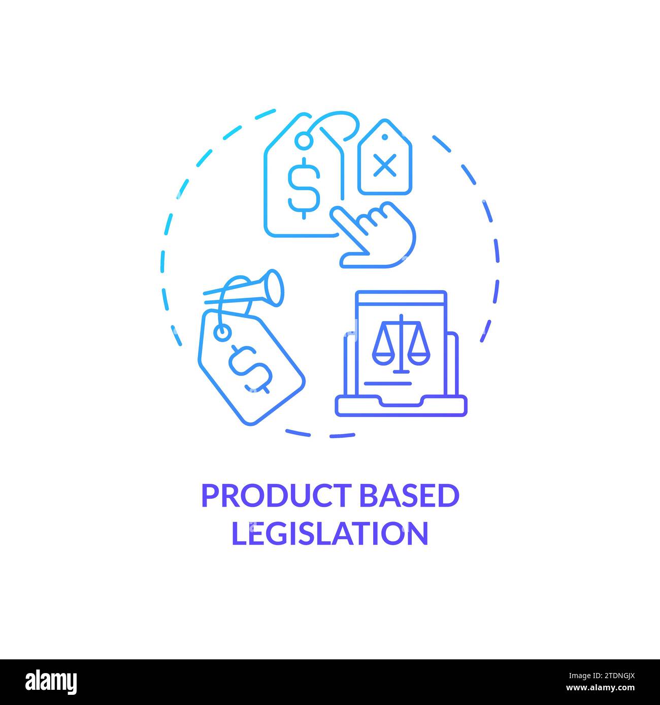Thin line gradient product based legislation icon concept Stock Vector Image & Art - Alamy