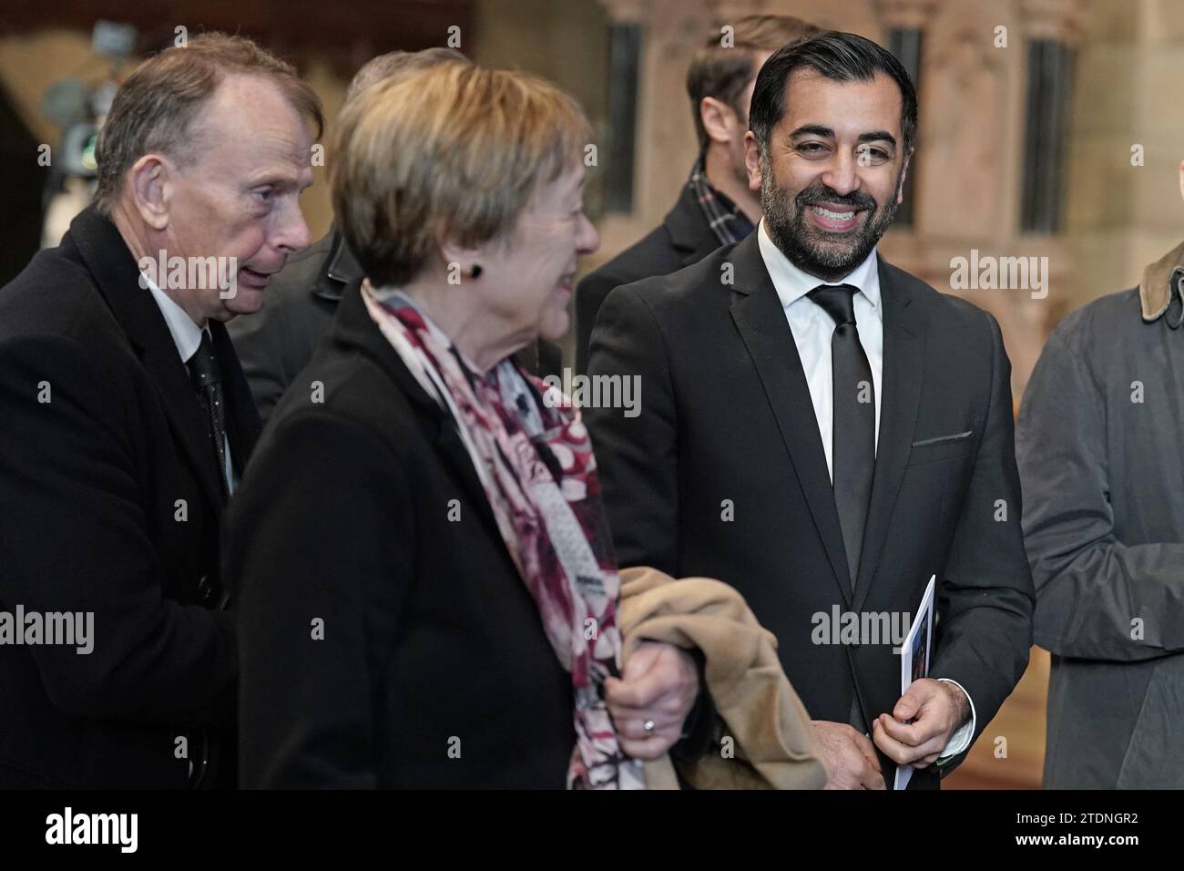 Andrew Marr (left) and First Minister of Scotland Humza Yousaf (right ...