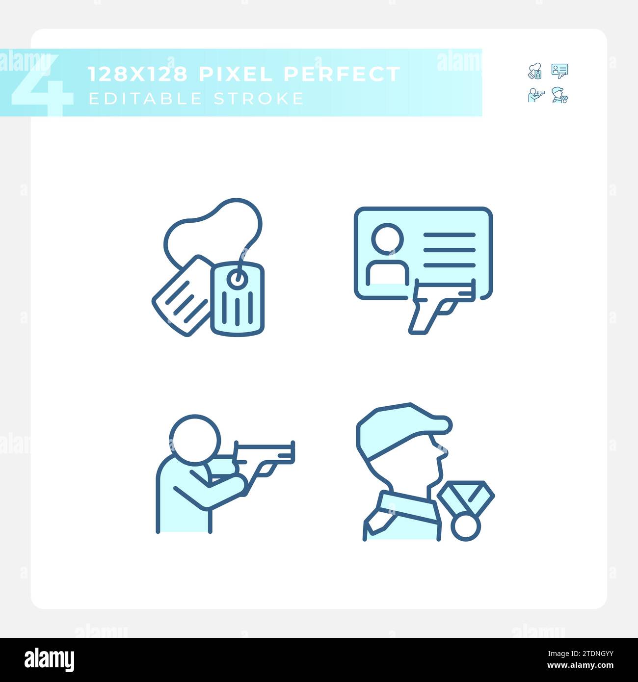 Editable blue simple weapons icons collection Stock Vector Image & Art ...