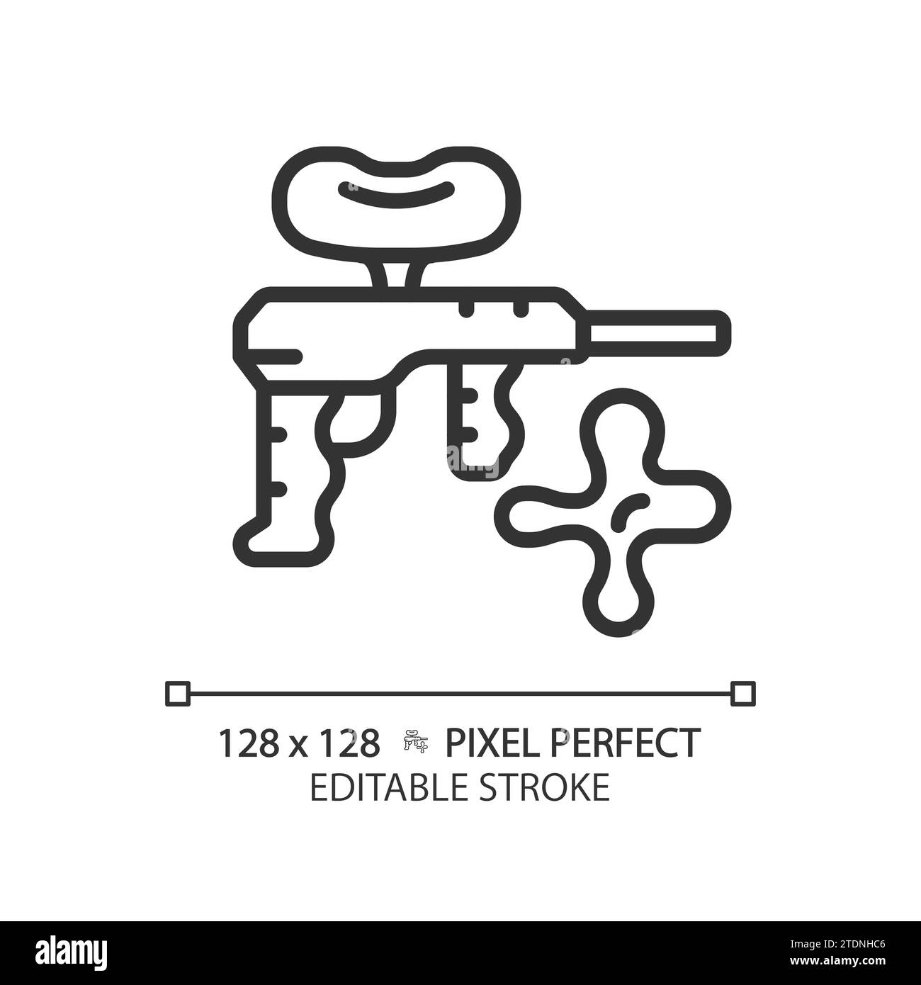 Paintball gun icon outline Cut Out Stock Images & Pictures - Alamy