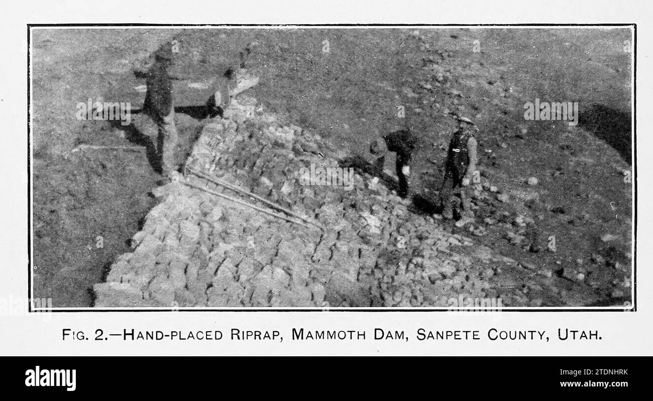 Hand-placed riprap, Mammoth Dam, Sanpete County, Utah. from the book ...