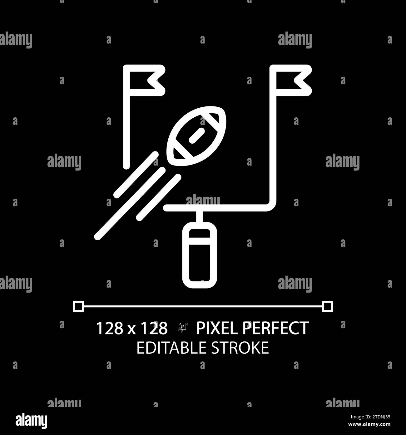 Goal post american football Black and White Stock Photos & Images - Alamy