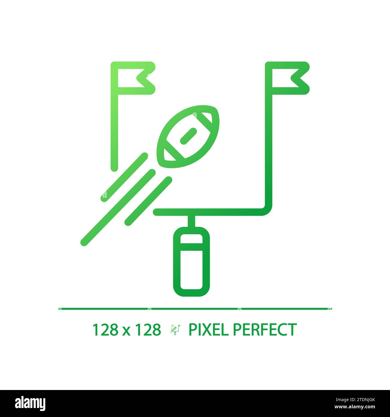 Goal post gradient linear vector icon Stock Vector Image & Art - Alamy