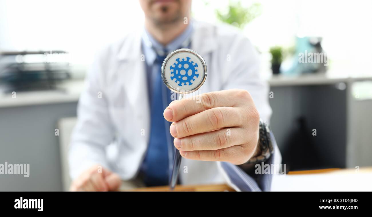 Person holding medical device Stock Photo - Alamy