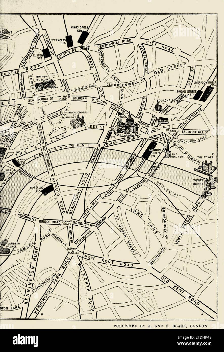 London street map 19th century hi-res stock photography and images - Alamy