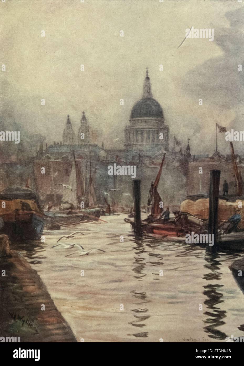 ST. Paul's from the river ' London ' by Geraldine Edith Mitton, from ...