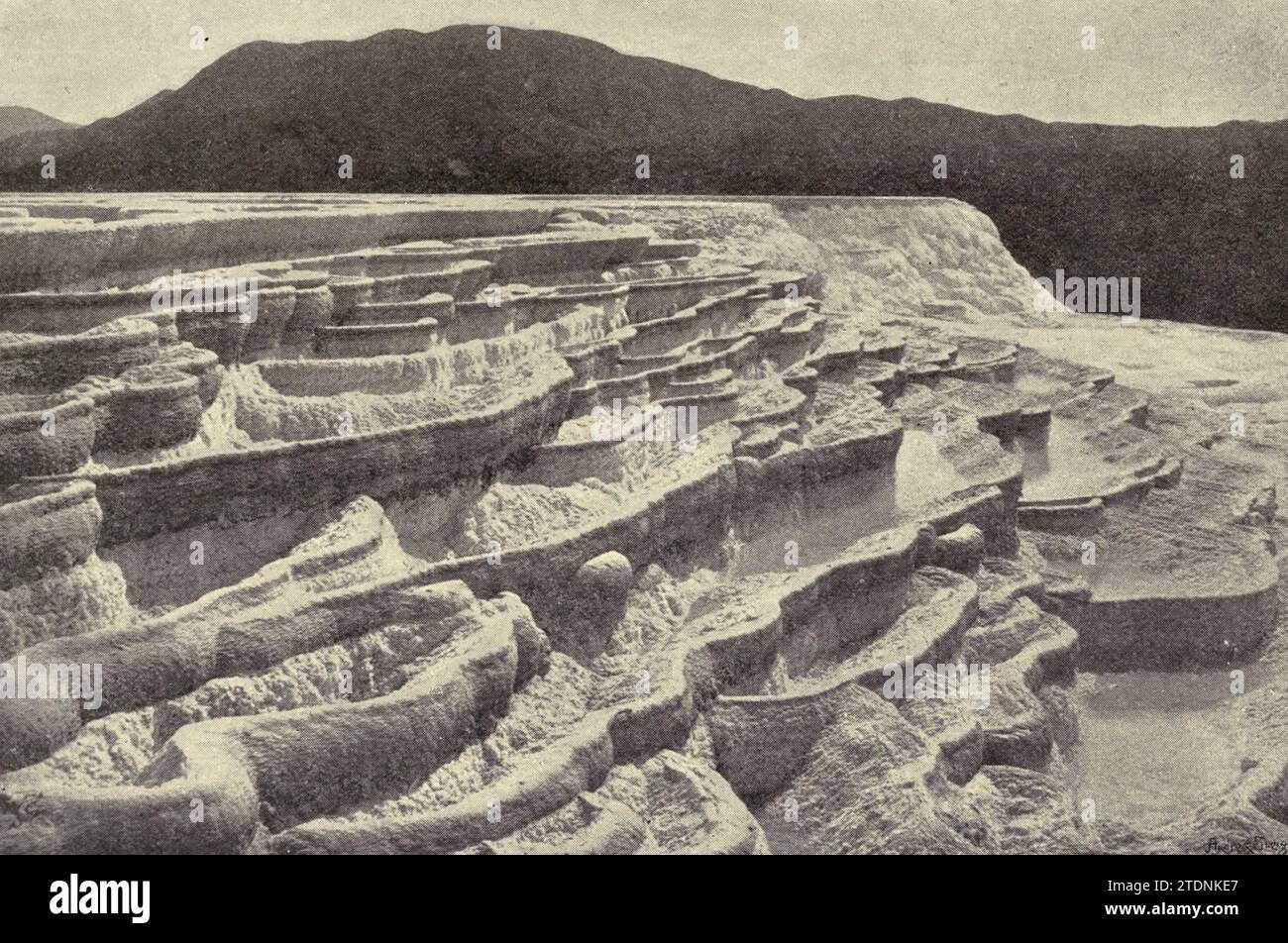 Terraces at Rotomahan from the book ' The story of our planet ' by ...