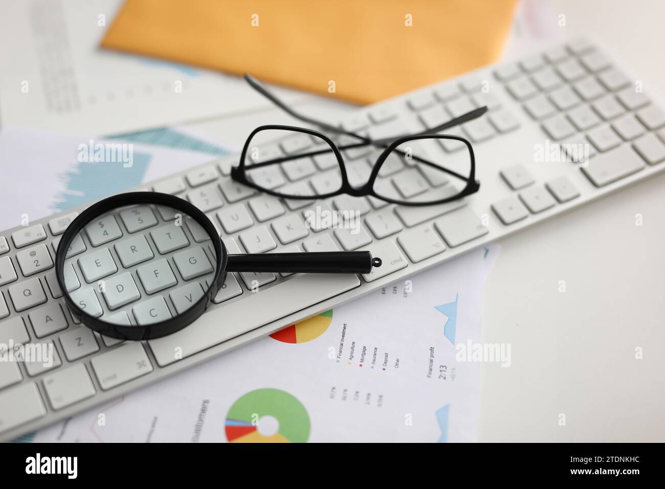 Important document on desktop Stock Photo - Alamy