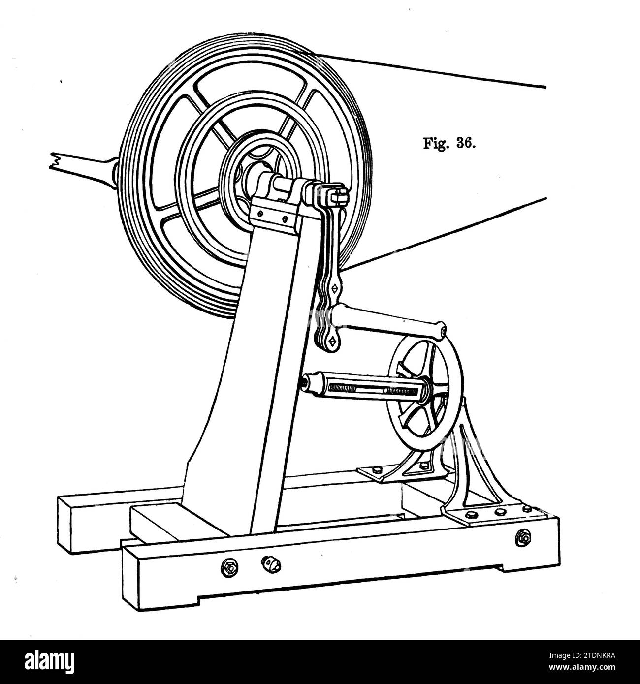Hand Flywheel Lathe from the book Turning and mechanical manipulation ...