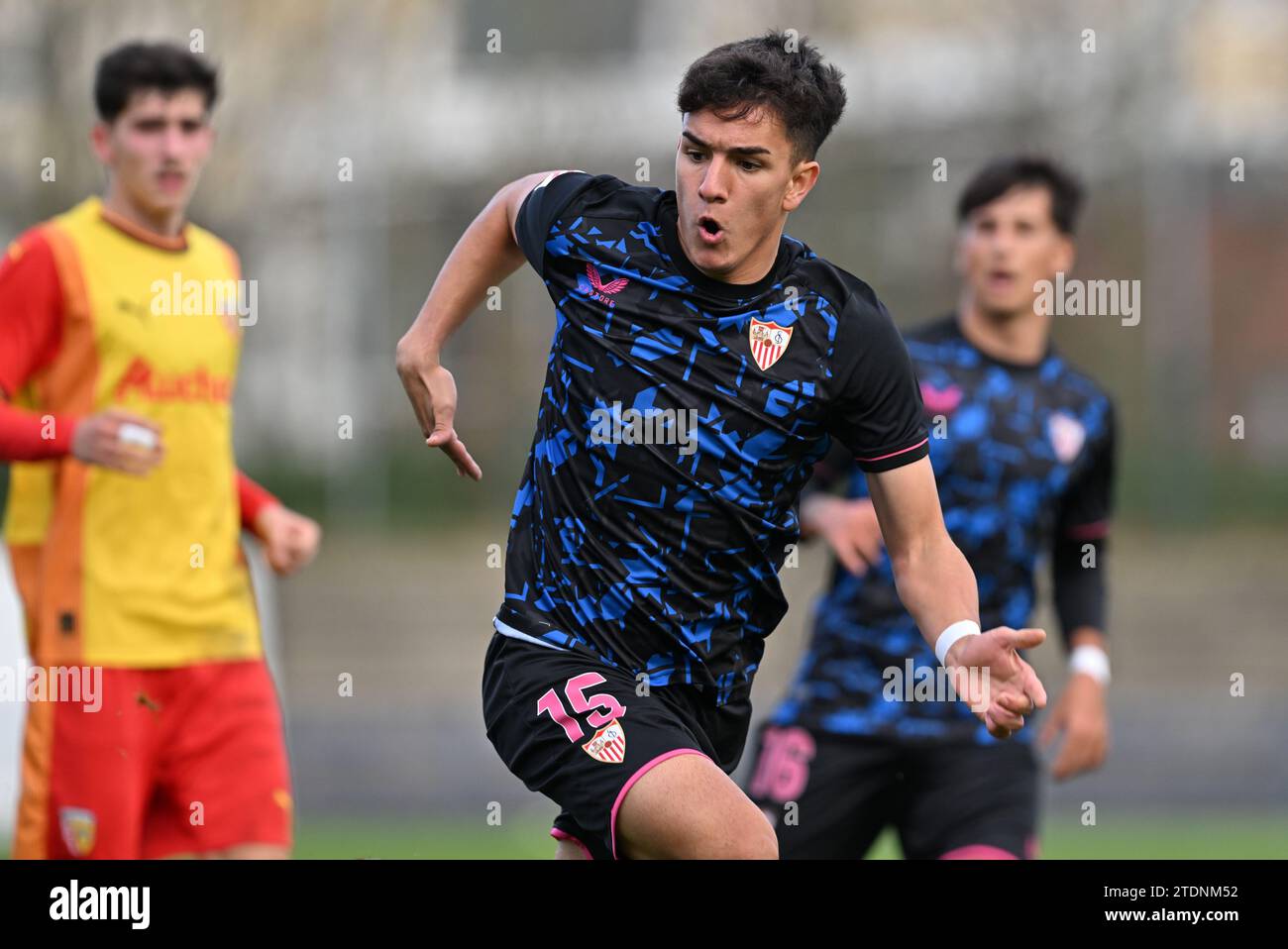 Jesus Acuna Miguez (16) of Sevilla pictured during the Uefa Youth ...