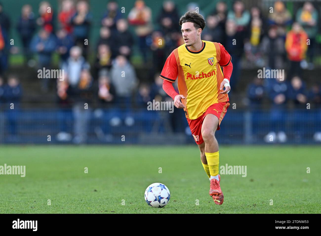 Anthony Bermont (11) of RC Lens pictured during the Uefa Youth League ...