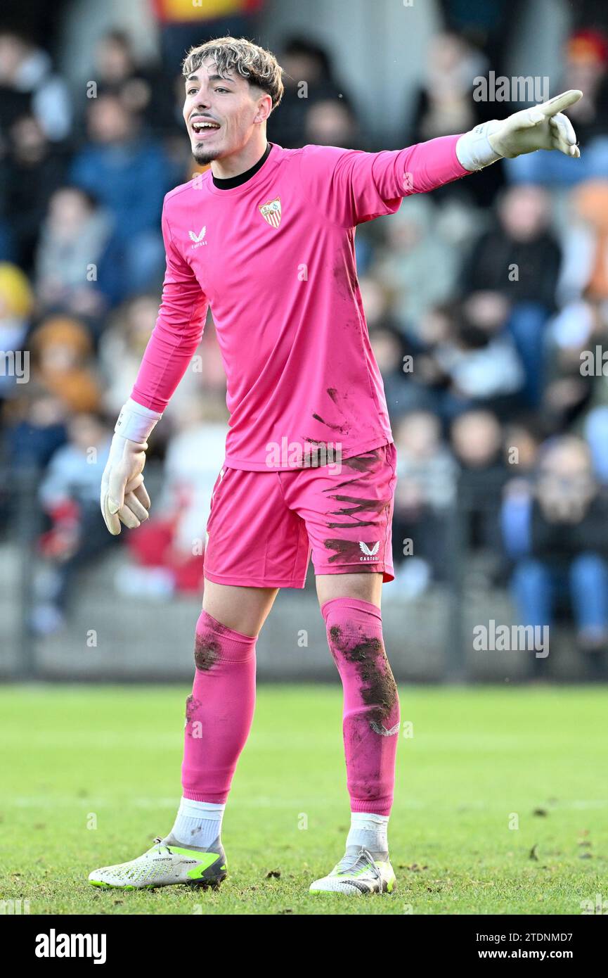 goalkeeper Marc Dolz (1) of Sevilla during the Uefa Youth League ...