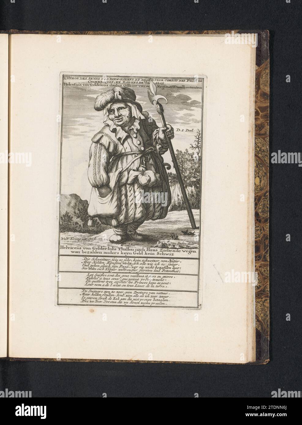 The Dwarf Helvetuis from Geldeloos, 1720, Joost van Sassen, After Jacob ...