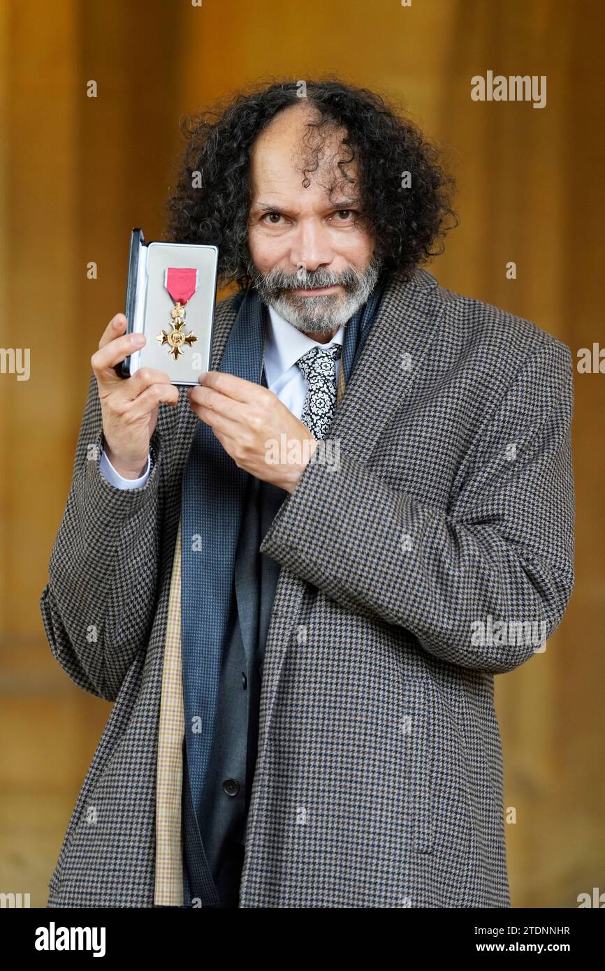 Artist Hew Locke after being made an Officer of the Order of the ...