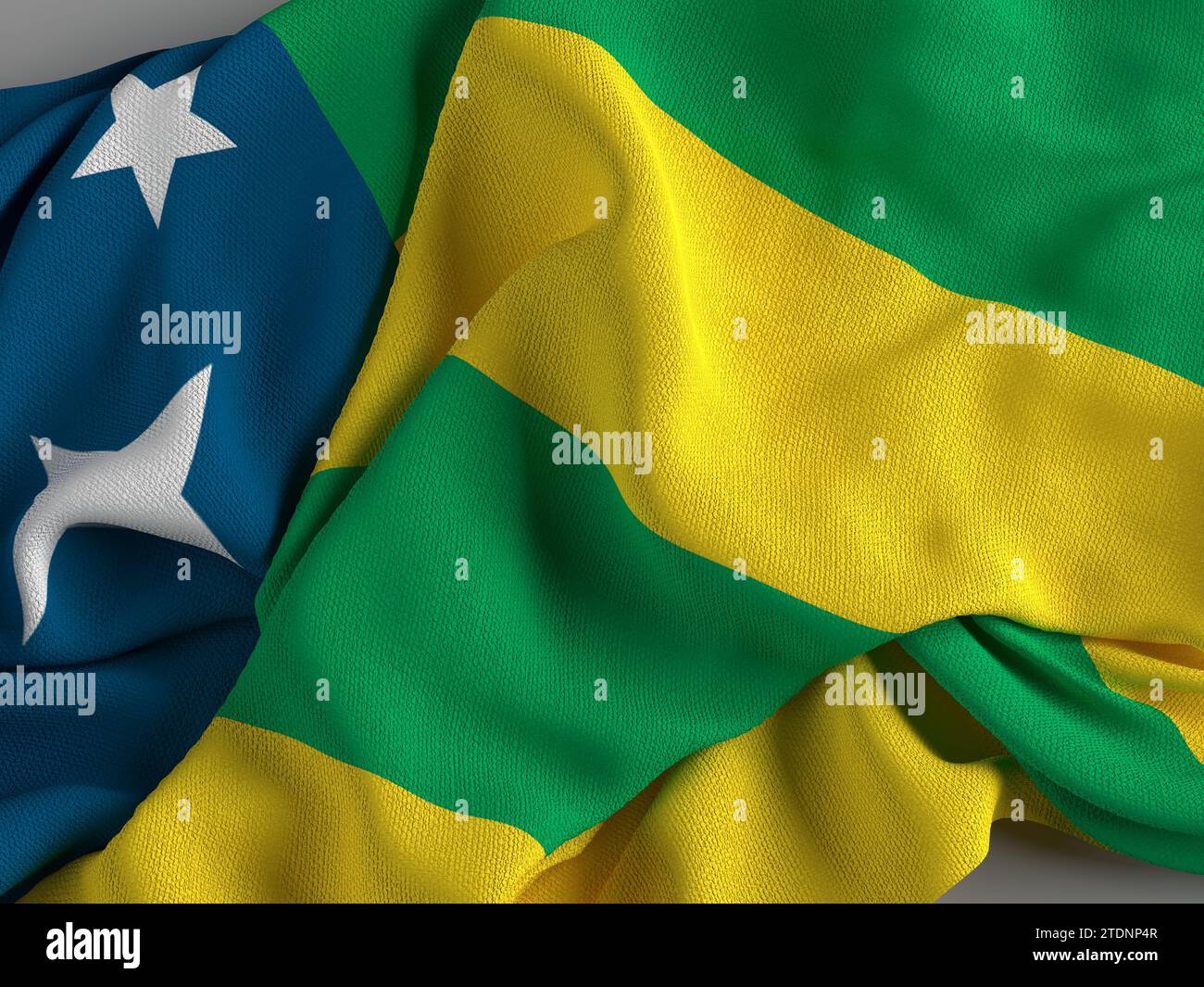 The flag of the state of Sergipe, Northeast region, Brazil - 3D ...