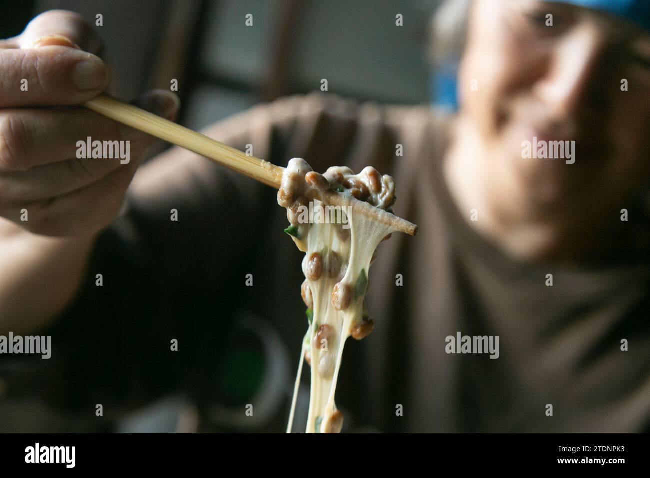 Nattō, nato or hiragana is a traditional Japanese food made with ...