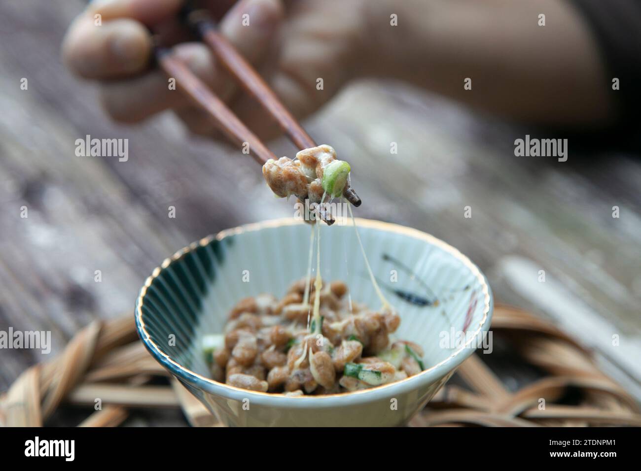 Nattō, nato or hiragana is a traditional Japanese food made with ...