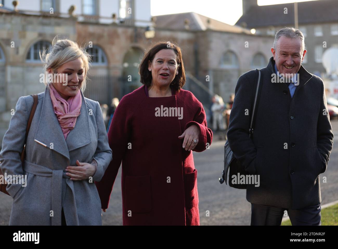 Sinn Fein representatives (left to right) vice-president Michelle O ...