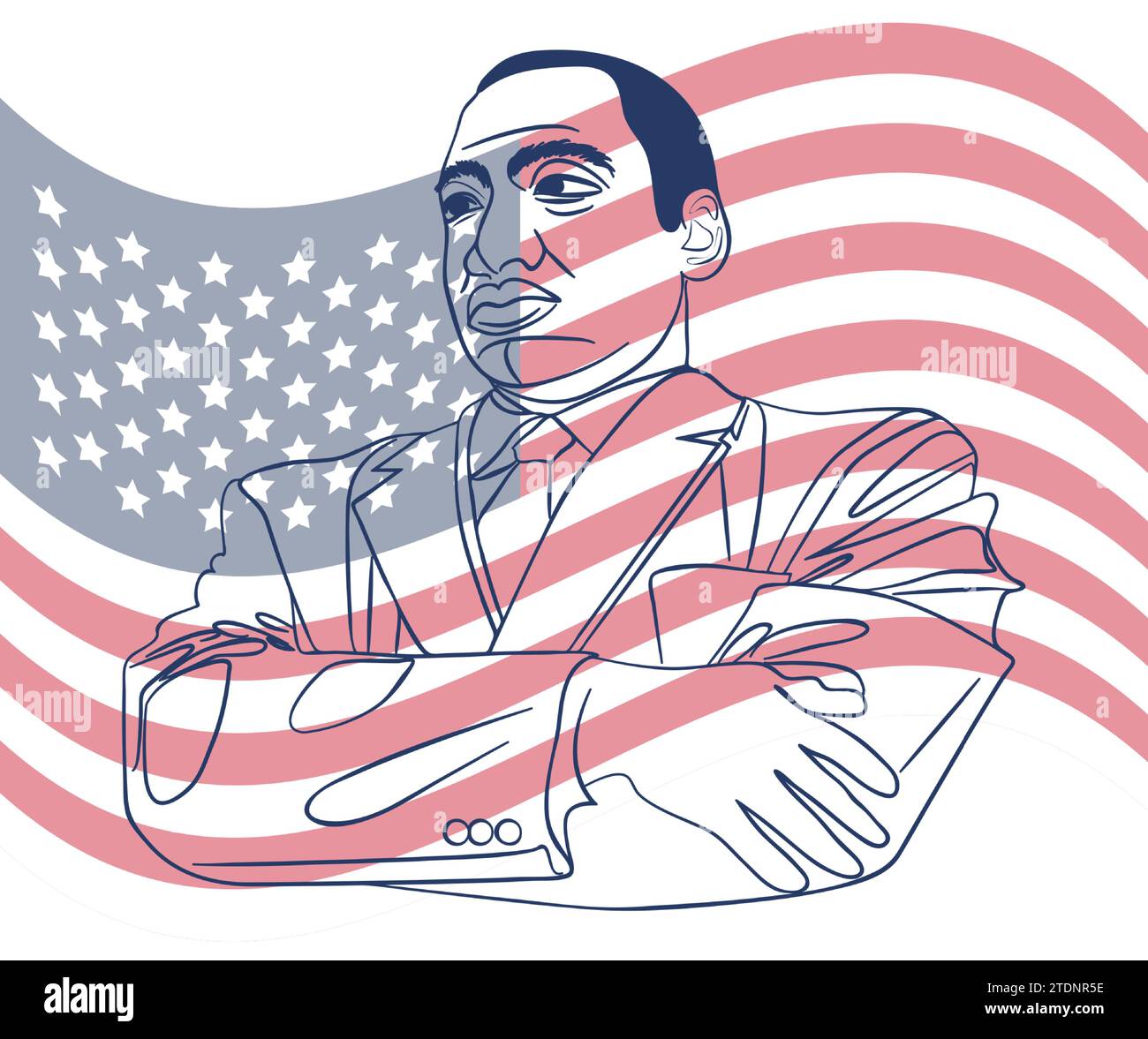 Martin Luther King Jr. Day greeting card design. MLK Day lettering ...