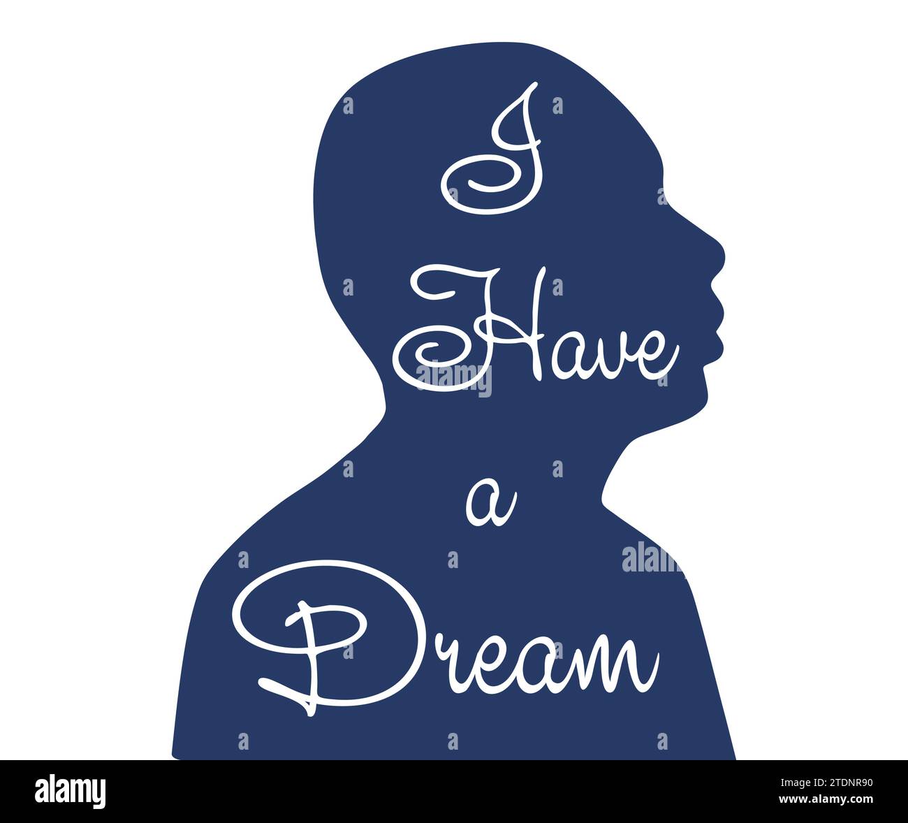 Martin Luther King Jr. Day greeting card design. MLK Day lettering ...