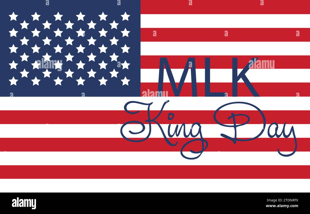 Martin Luther King Jr. Day greeting card design. MLK Day lettering ...