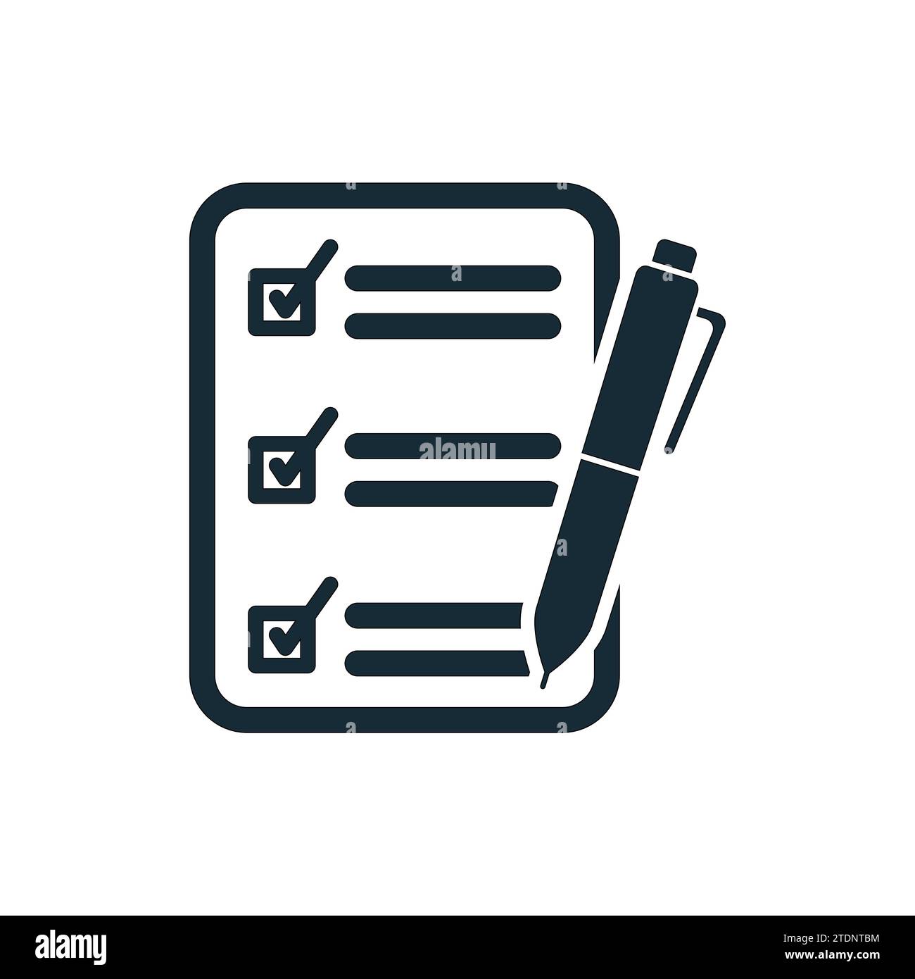 Form, Document with Pen and Paper Icon Design Template Elements Stock ...