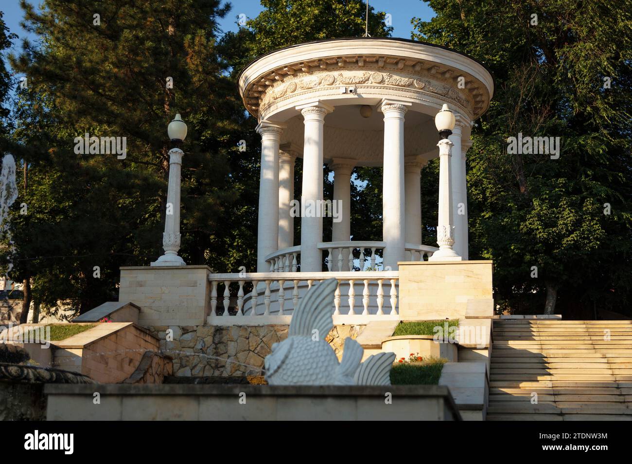 Rotunda, a beautiful white architectural structure with columns built ...