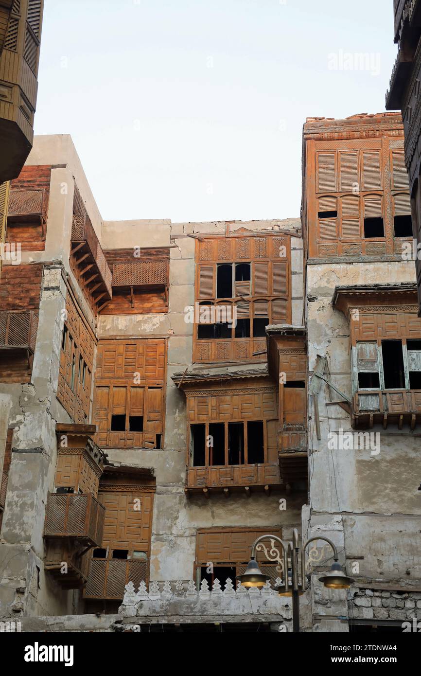 Traditional Hijazi architecture at Al Balad in Jeddah Stock Photo - Alamy