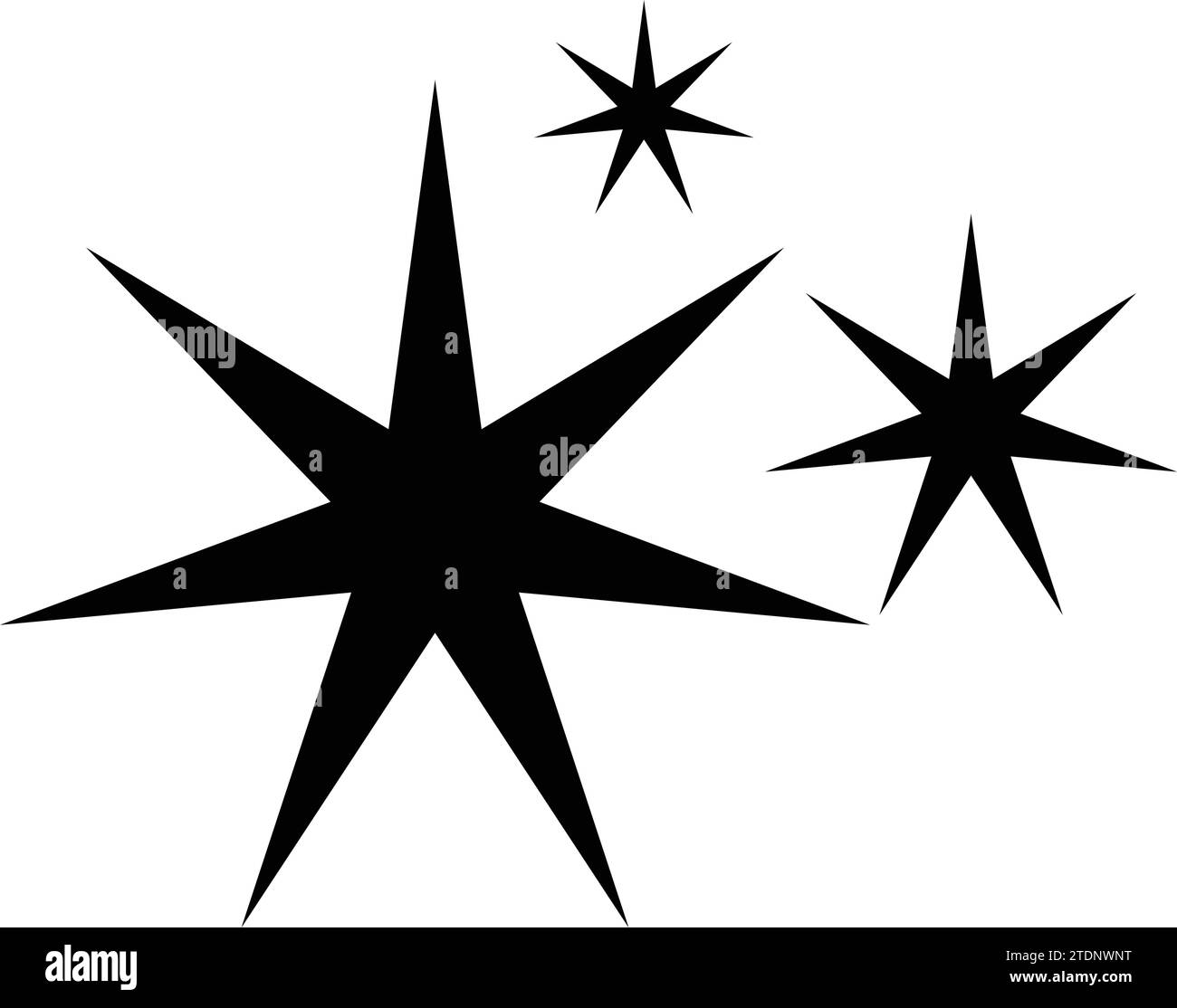 Gold sparkling star Black and White Stock Photos & Images - Alamy