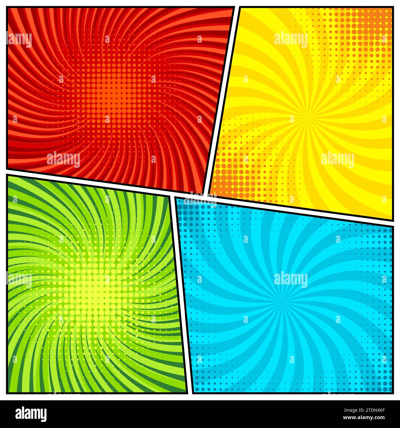 Retro sun rays pop art Cut Out Stock Images & Pictures - Alamy