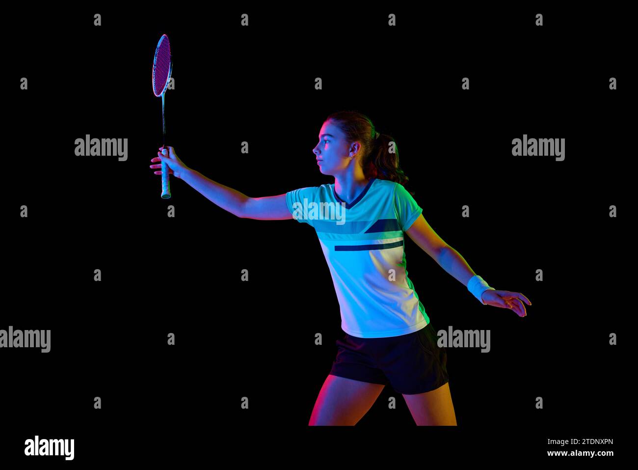 Strength and power. Dynamic movements of professional badminton player ...