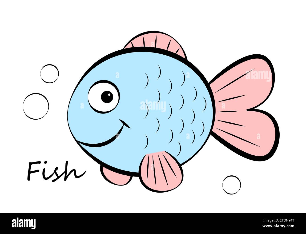 Fish on a white background Stock Vector Image & Art - Alamy