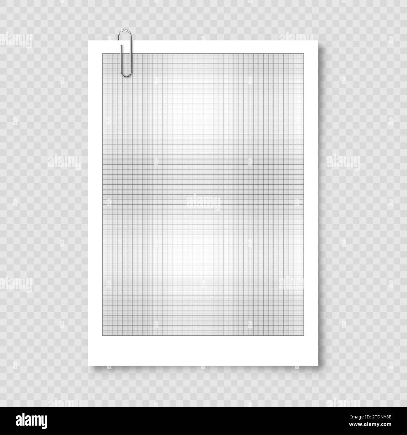 Sheet of graph paper with grid. Millimeter paper texture, geometric ...