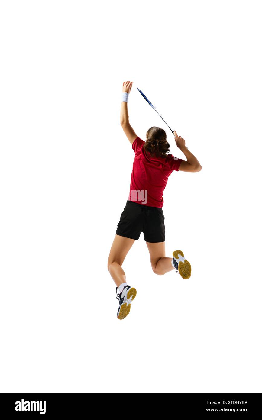 Energetic rear view portrait capturing spirit of championship ...