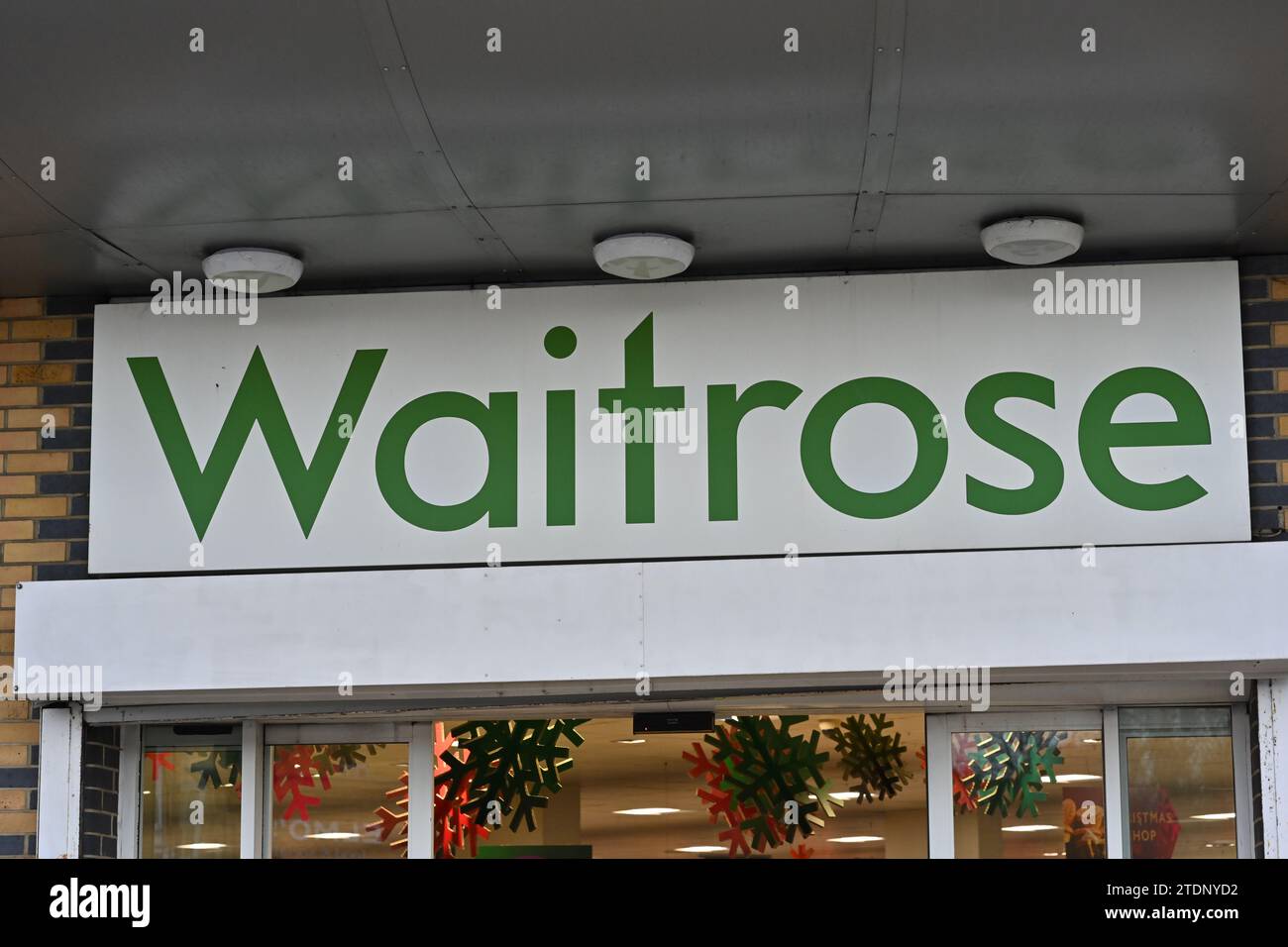 Waitrose supermarket sign and logo in London, England, UK Stock Photo ...