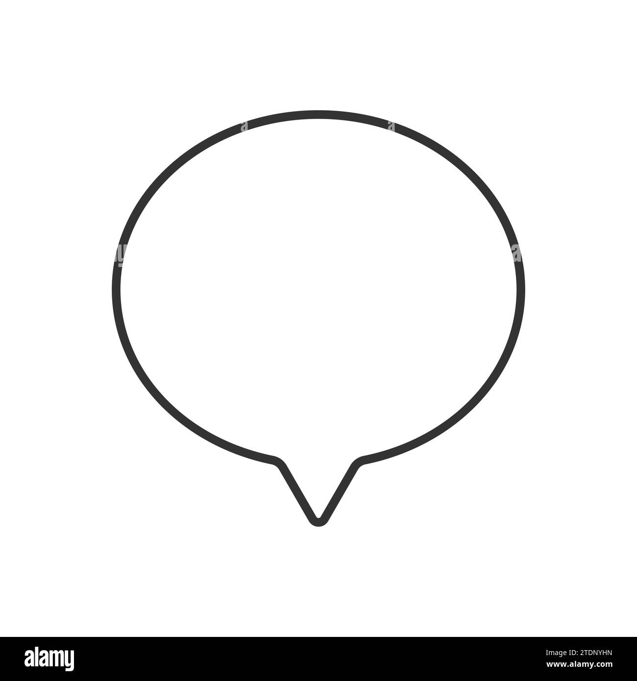 speech bubble outline vector illustration Stock Vector Image & Art - Alamy