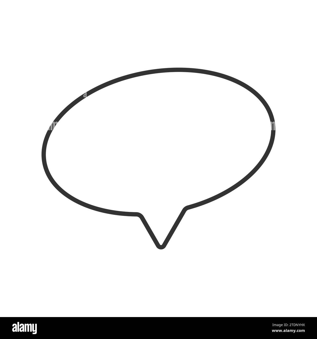 speech bubble outline vector illustration Stock Vector Image & Art - Alamy