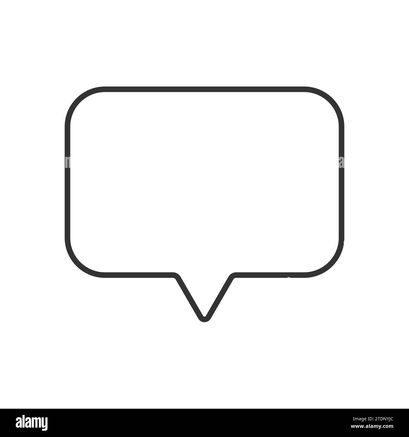 speech bubble outline vector illustration Stock Vector Image & Art - Alamy