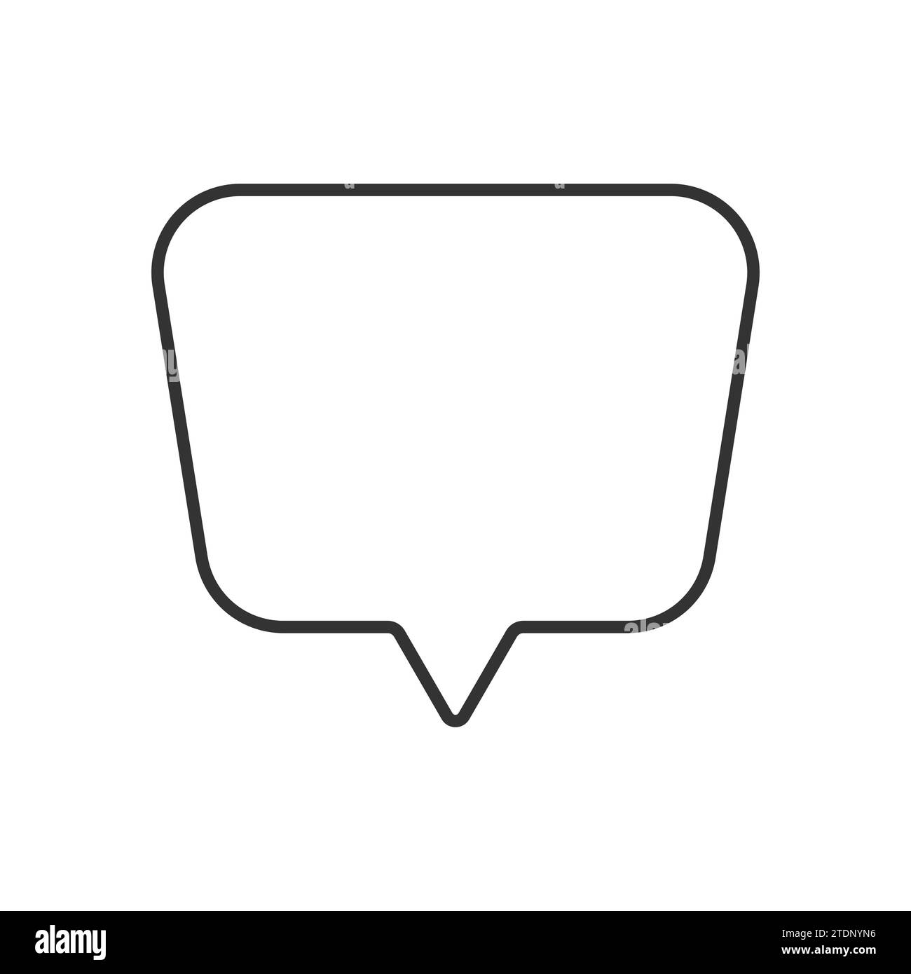 speech bubble outline vector illustration Stock Vector Image & Art - Alamy