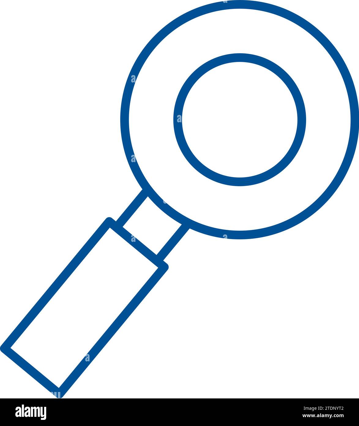 Magnifying glass tool, business process organization symbol. Classic ...