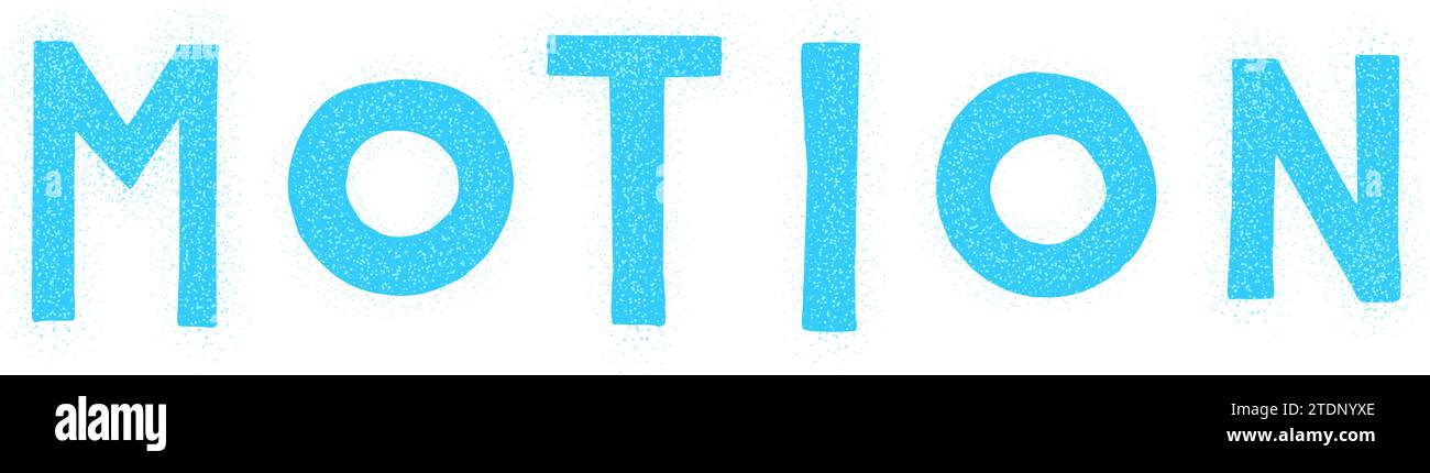 Motion handwritten lettering. Paint brush careless inscription. Motion ...