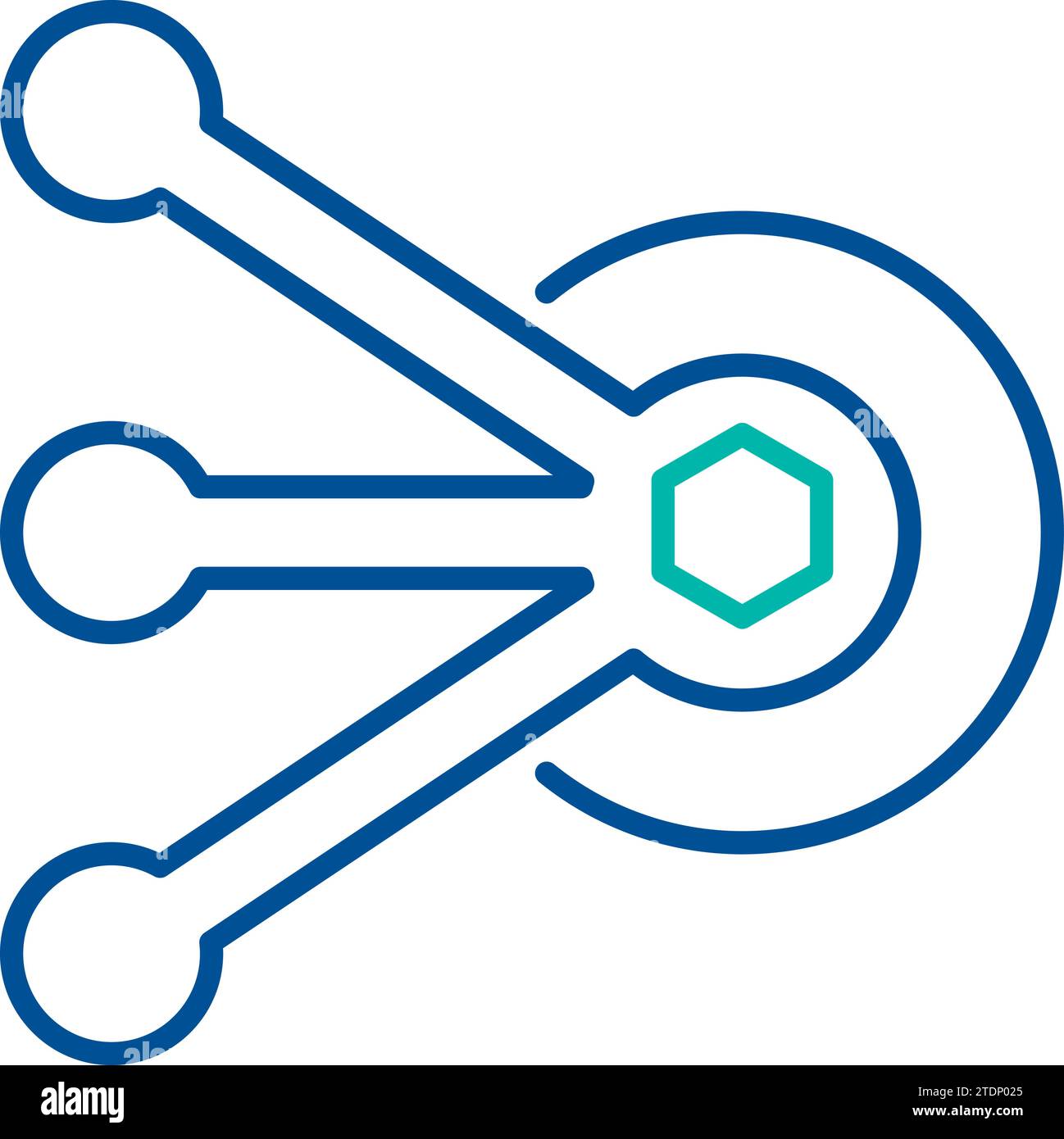 Power distribution diagram, business process organization symbol ...